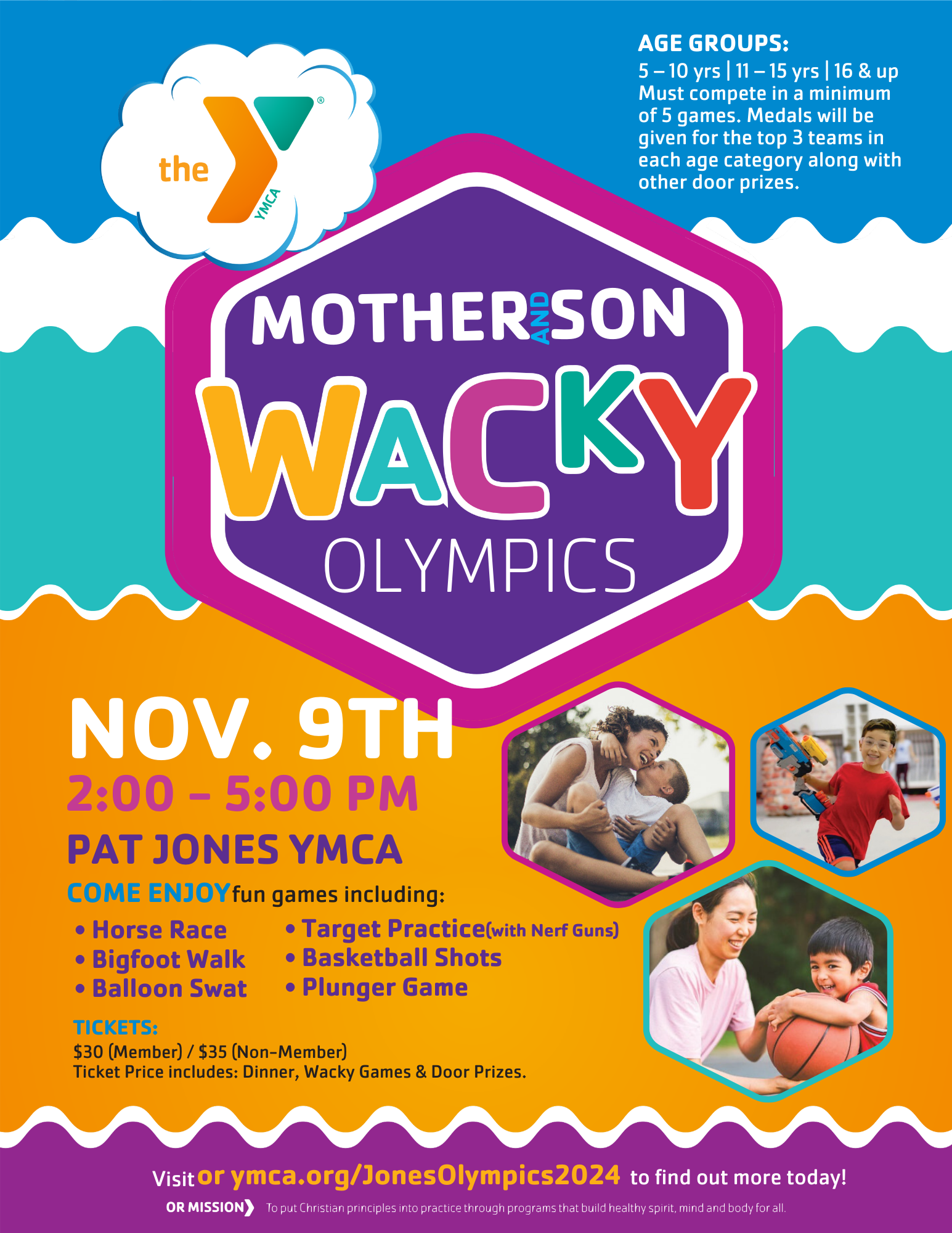 Mother and Son Olympics 2024 - Ozarks Regional YMCA